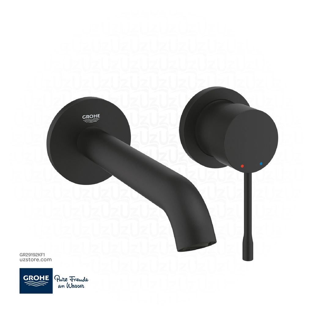 GROHE Essence 2-hole basin mixer M-Size , 29192KF1 , phantom black | UZ ...