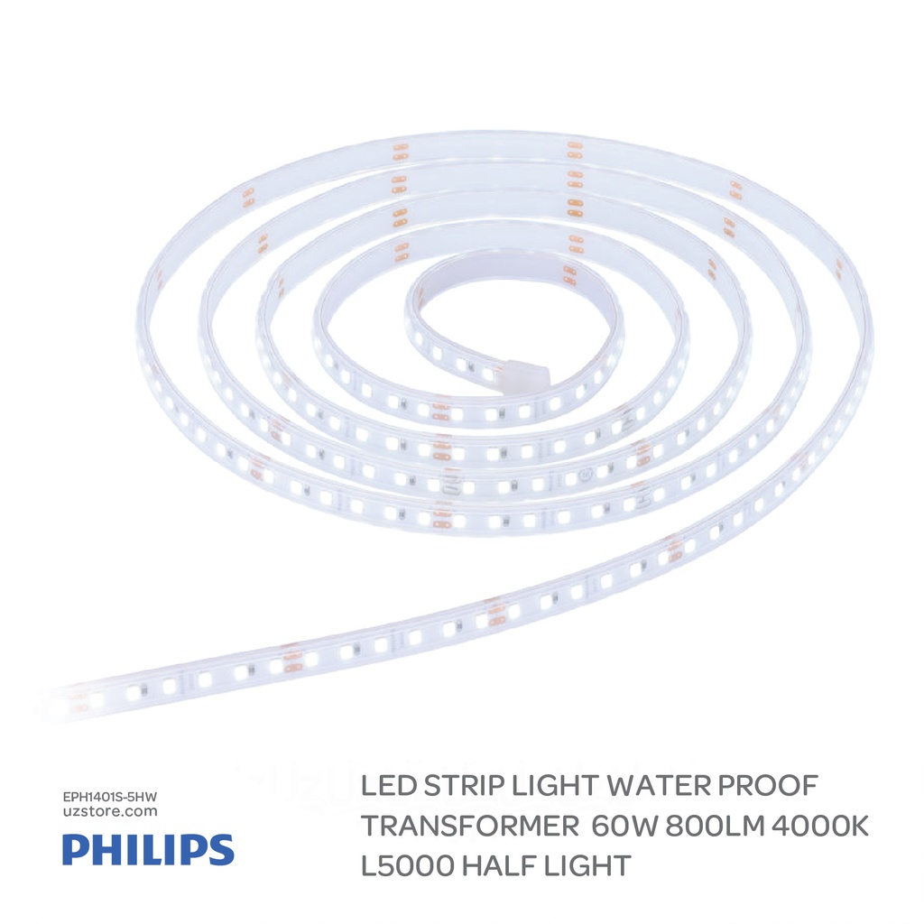 PHILIPS LED Strip Light Water Proof Transformer 24VDC 60W BGC201 800LM ...