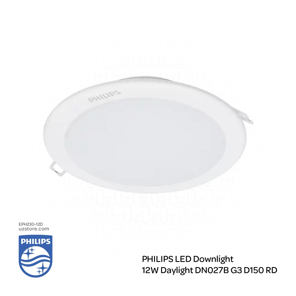 PHILIPS LED Down Light DN027B G3 D150 RD 12W , 6500K Cool DayLight ...