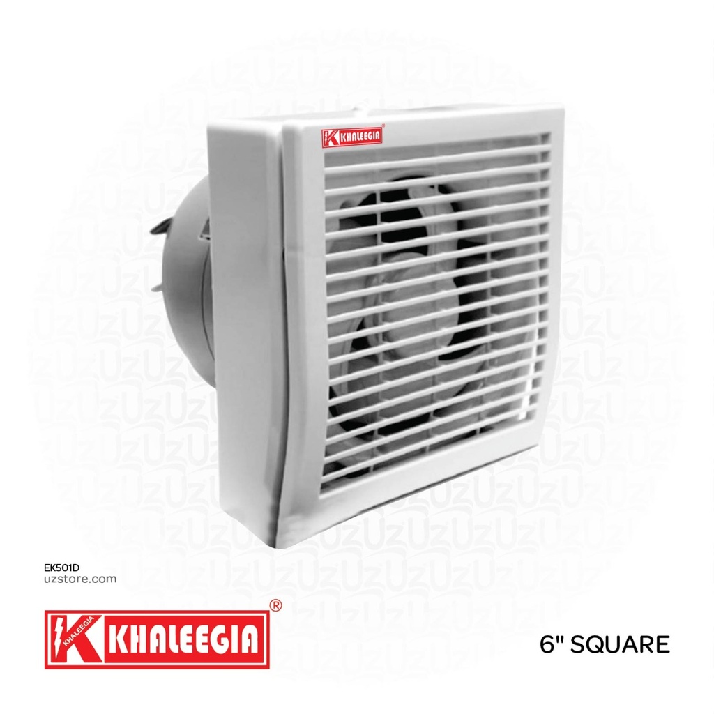 KHALEEGIA EXST FAN 6" RD DOUBLE GLASS K-F6 | UZ Store