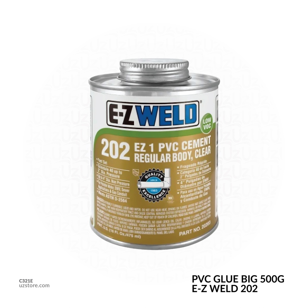 PVC GLUE BIG 500G E-Z WELD 202 | UZ Store