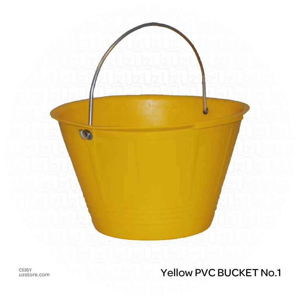 Yellow PVC BUCKET INDIA No.1 | UZ Store