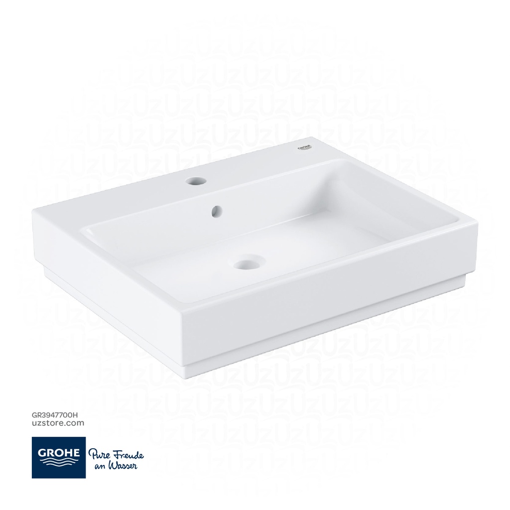 GROHE Cube Ceramic Counter top basin 60 , 3947700H , alpine white | UZ ...