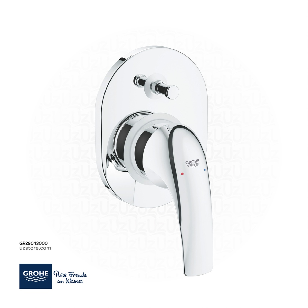 GROHE BauCurve Single-lever bath mixer , 29043000 , chrome | UZ Store