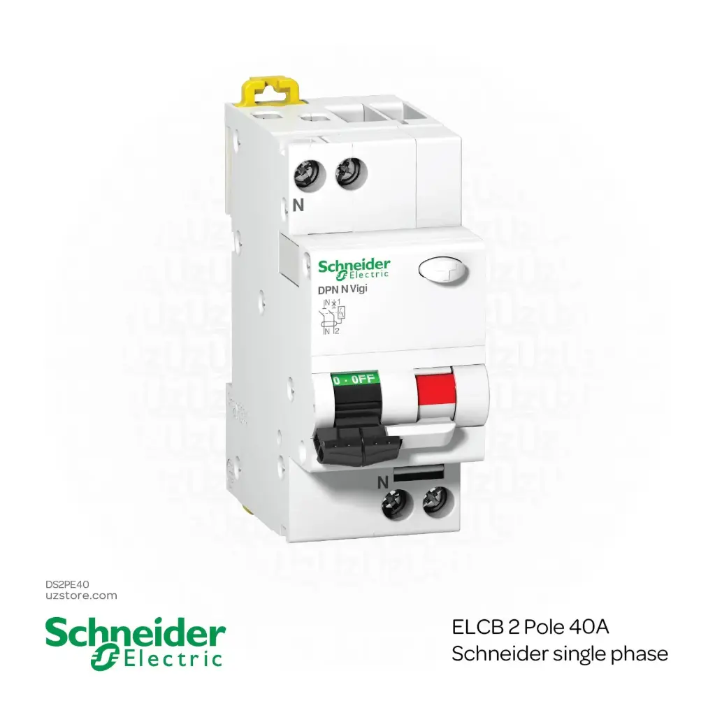ELCB 2 Pole 40A Schneider single phase | UZ Store