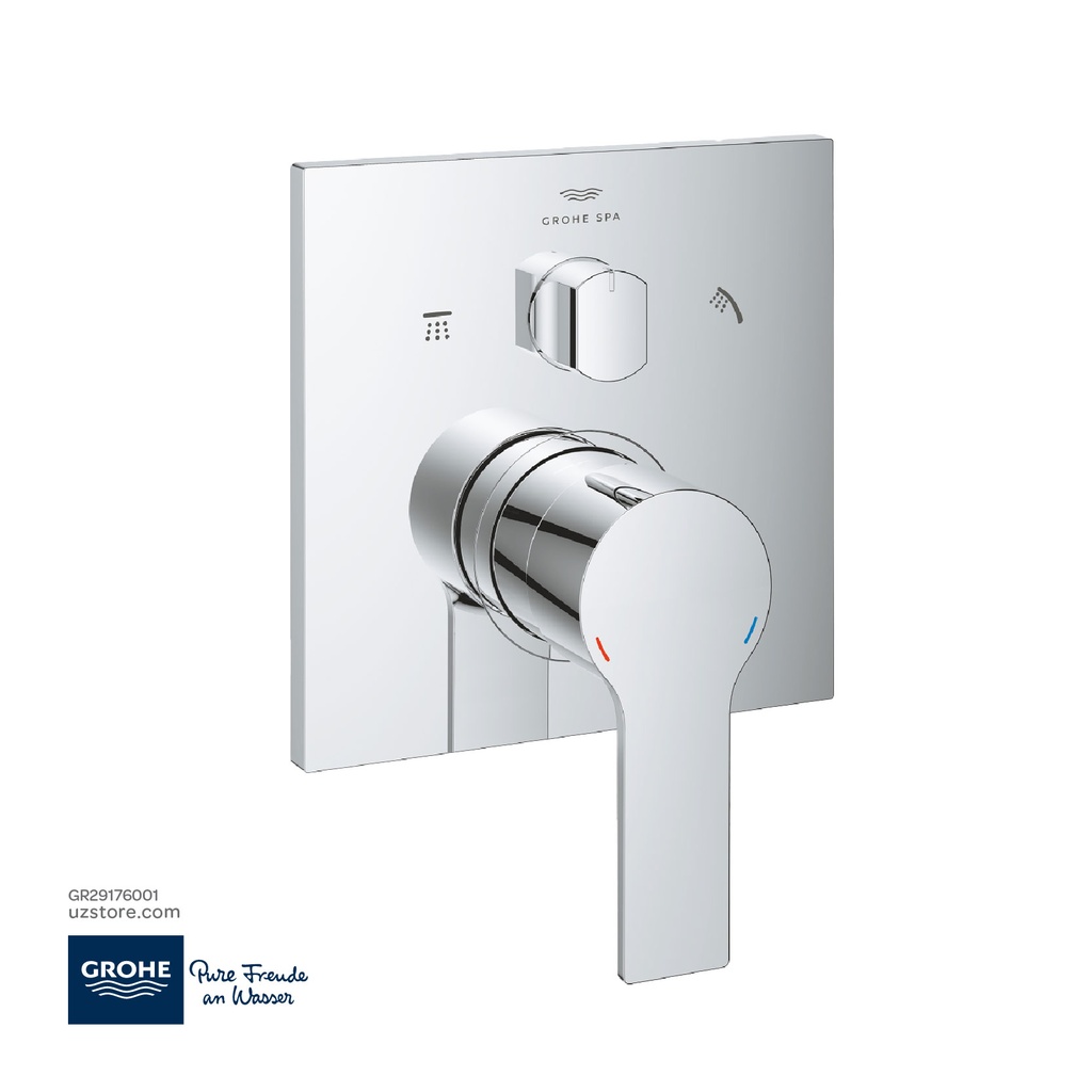 GROHE Allure Single-lever mixer with 3-way diverter , 29176001 , chrome ...