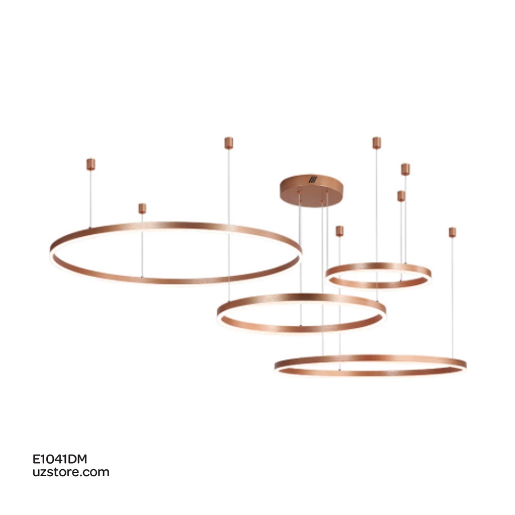 Led Pendant Light Round YC637 100W gold | UZ Store